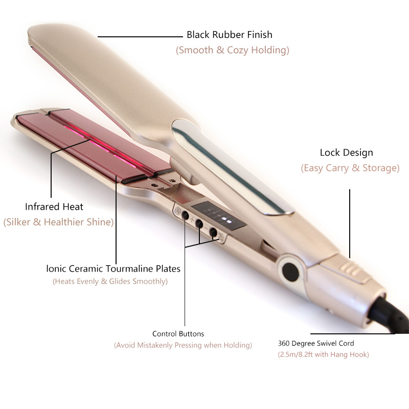 Infrared Hair Straightener Flat Iron Tongs For Hai... – Vicedeal