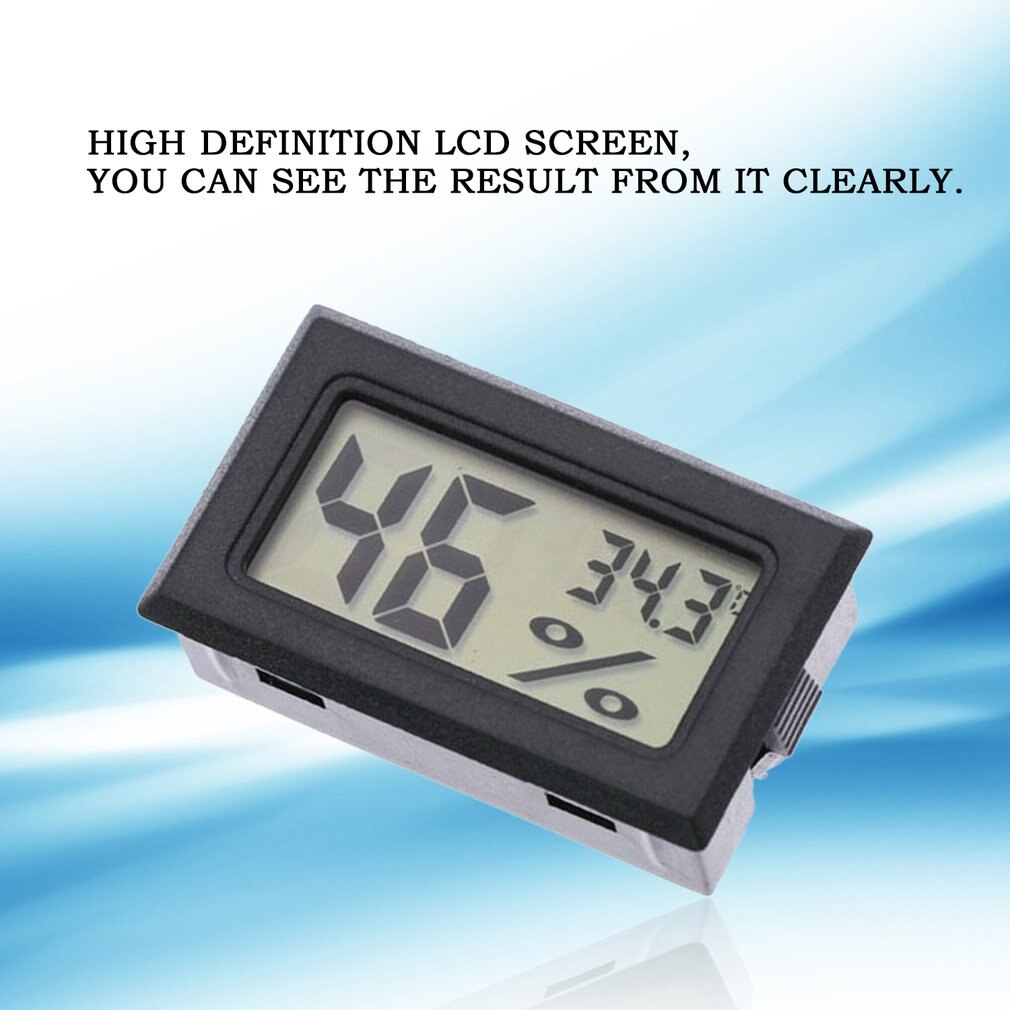 Electronic Digital LCD Hygrometer Built-in Humidit... – Vicedeal