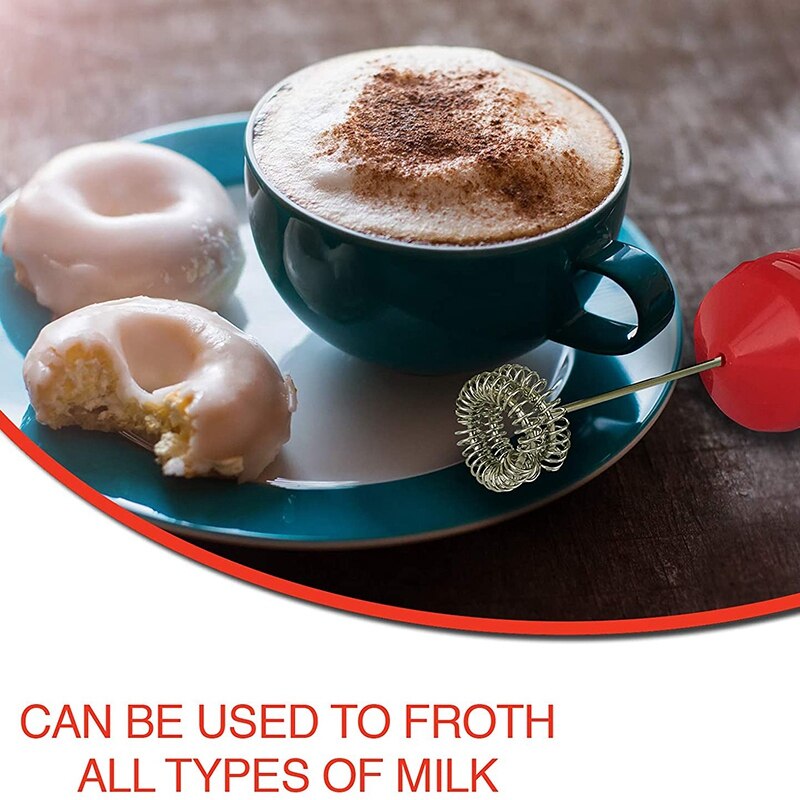 Melkschuim Machine-Dubbele Ei Hoofd, Handheld Batt... – Vicedeal