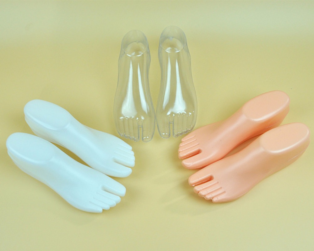 1 Pair Female Mannequin Plastic Stand Socks Torso ... – Grandado