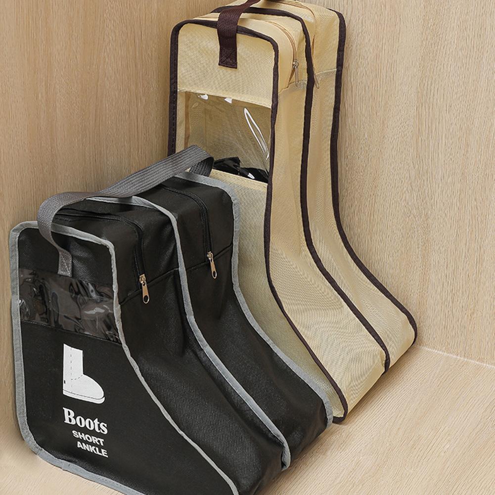 Long Riding Rain Ankle Boots Leather Shoes Storage... – Vicedeal