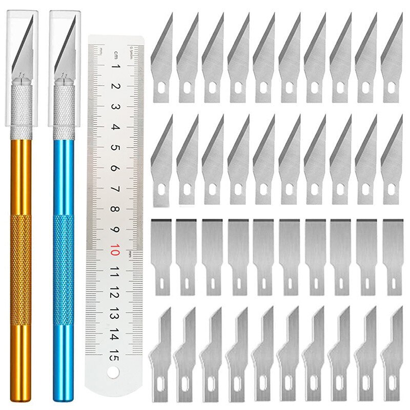 Non-Slip Metal Scalpel Knife Tools Kit Cutter Engr... – Grandado