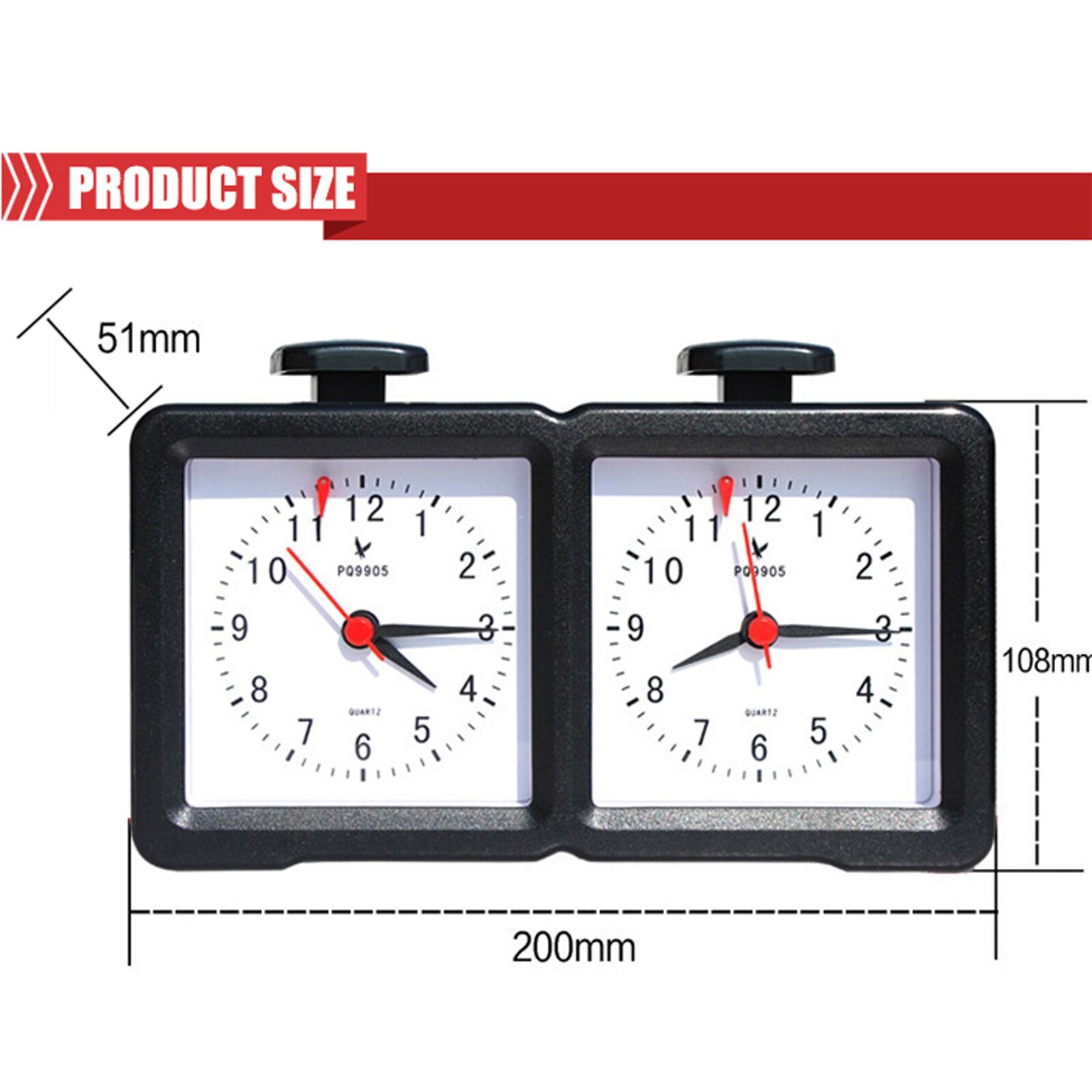 International Mechanical Analog Chess Clock Quarz ... – Grandado