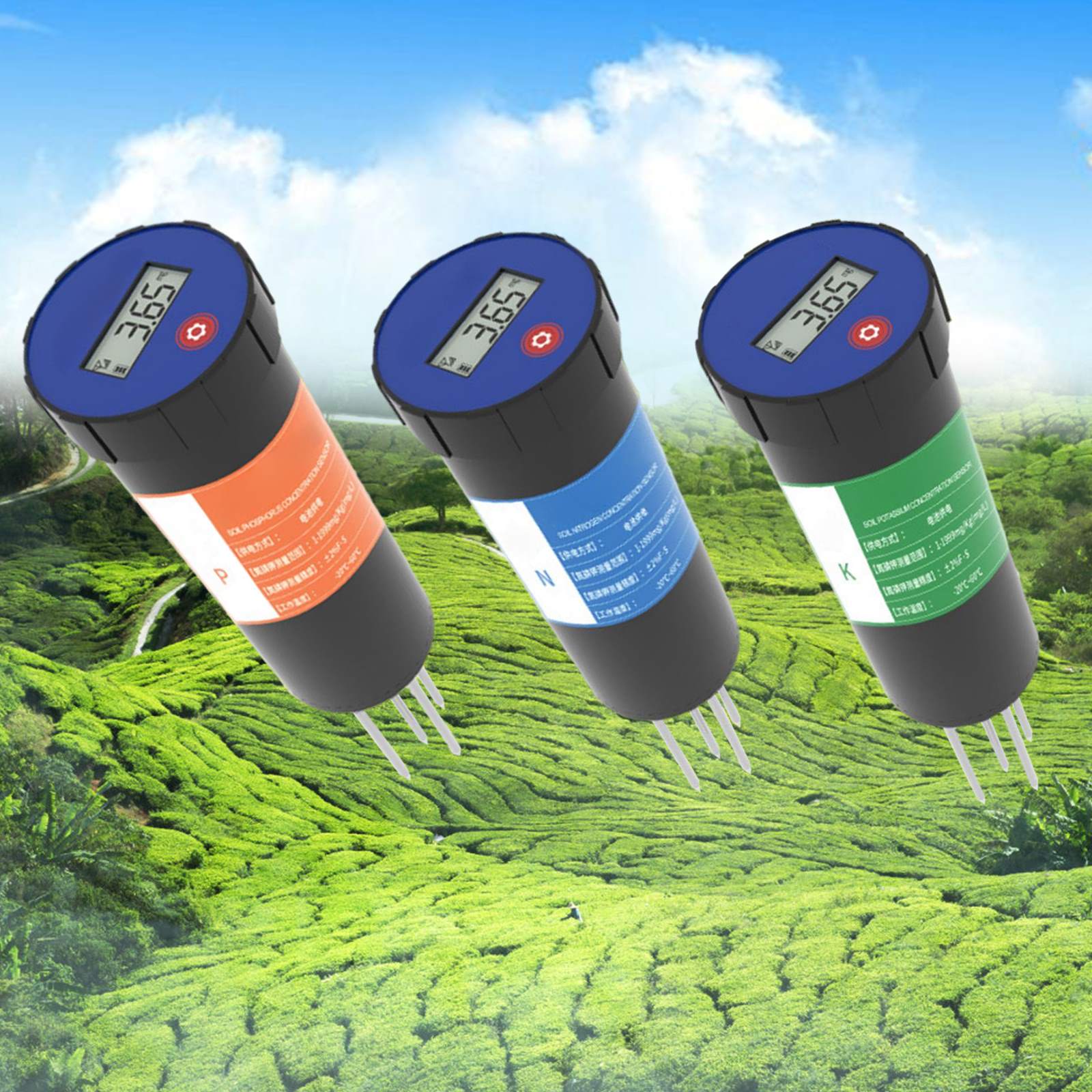 LCD Digital Display Soil N.P.K. Tester 1-1999mg/kg... – Grandado