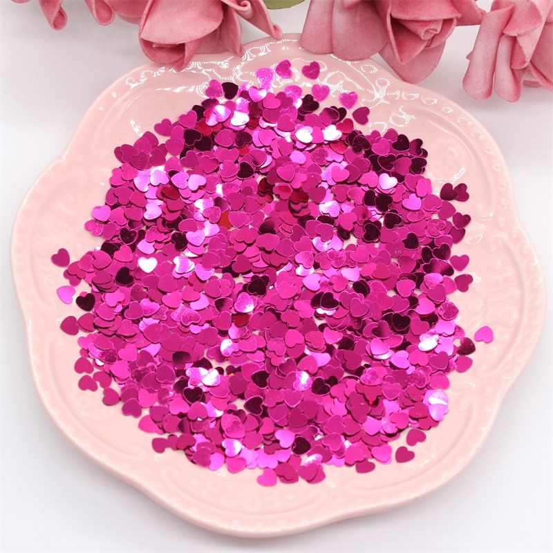 KSCRAFT 5mm Purple Heart-Shaped Shape Sequins PVC ... – Grandado