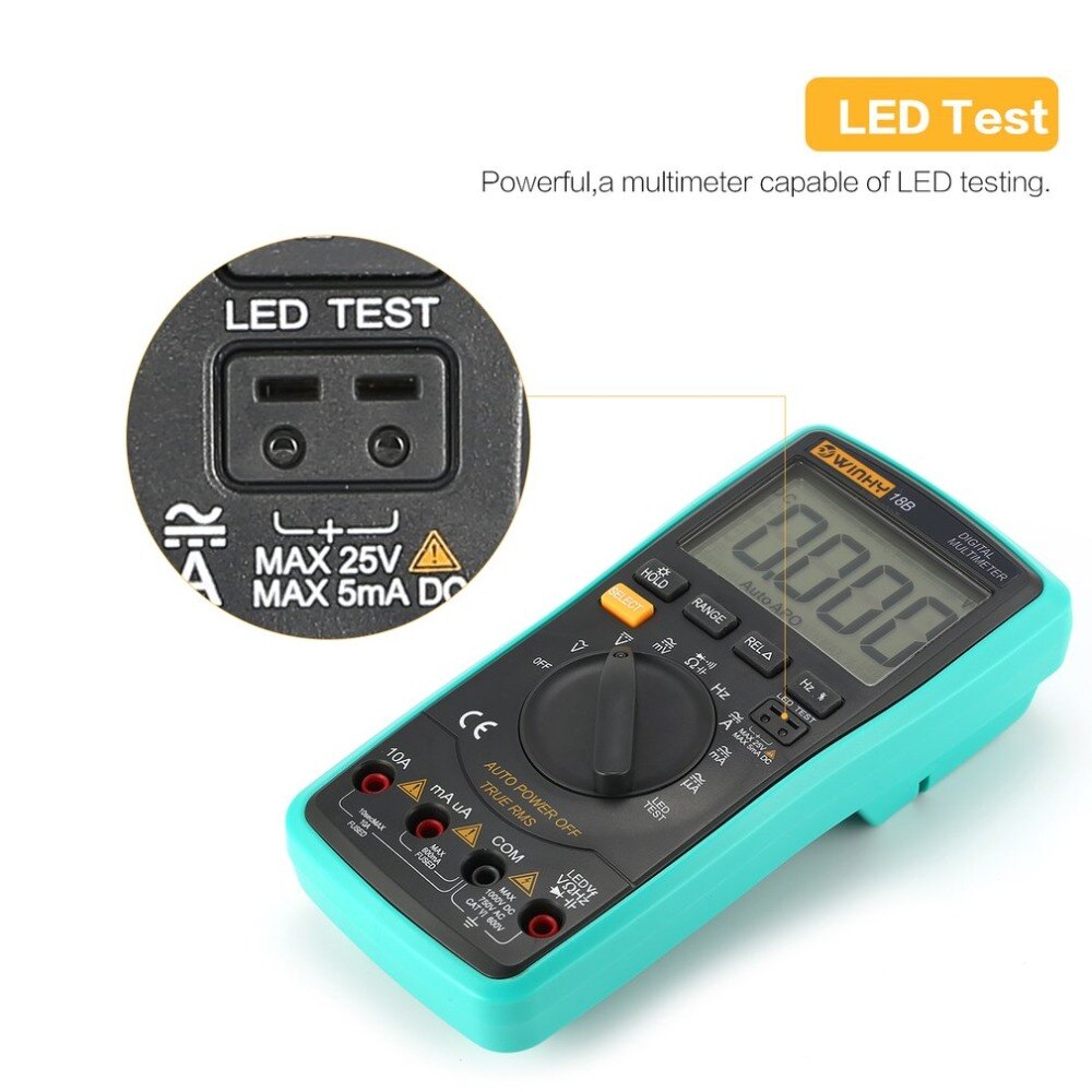 18B Digital Multimeter Tester True RMS AC/DC Volt ... – Grandado
