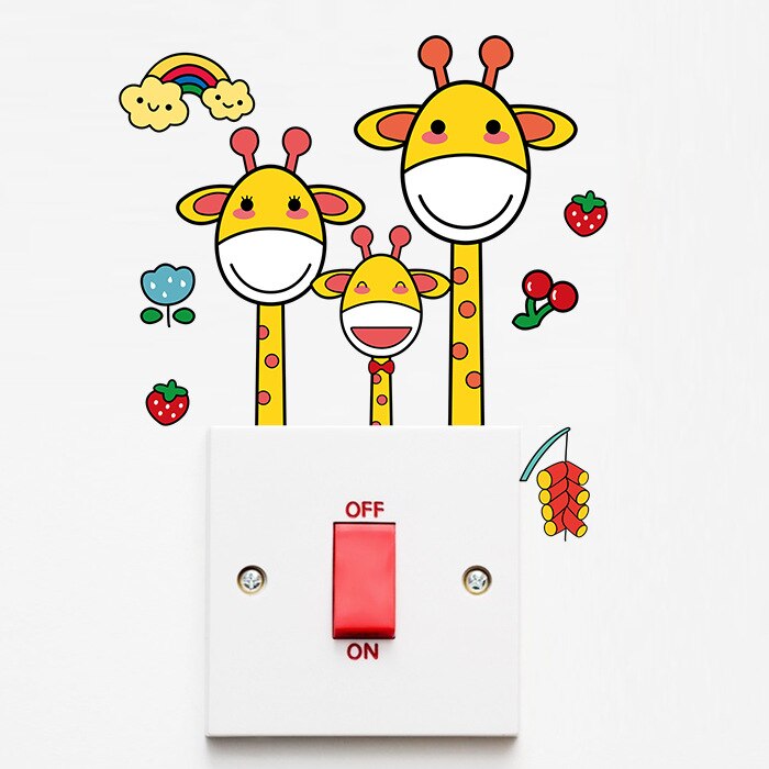 Verwijderbare Behang Schakelaar Sticker Fawn '... – Vicedeal