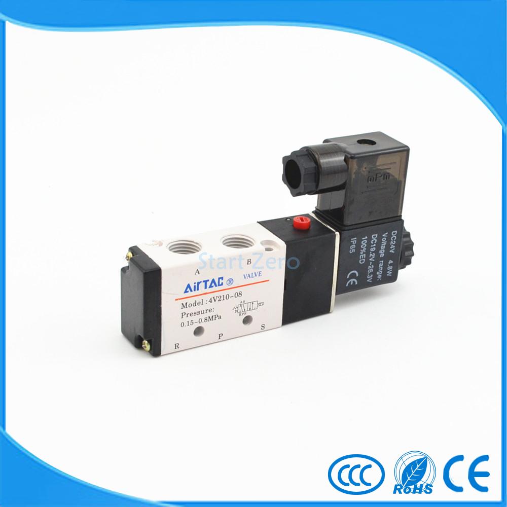 5 Way 2 Position Airtac Electric Solenoid Valve 4V... – Grandado