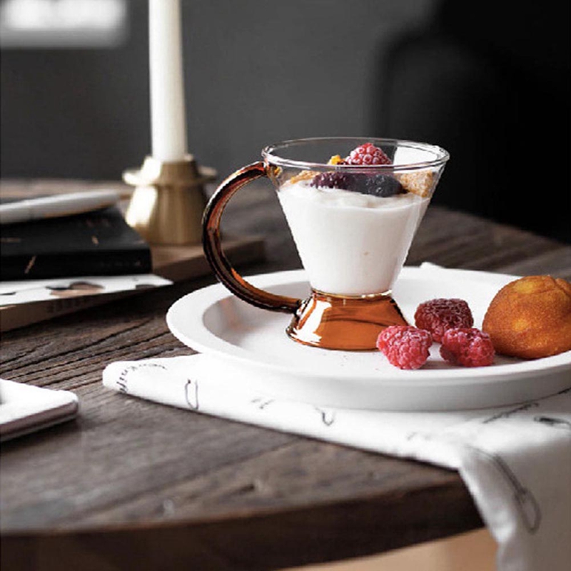 -High Borosilicate Glass Retro Tea Cup Amber Coffe... – Grandado