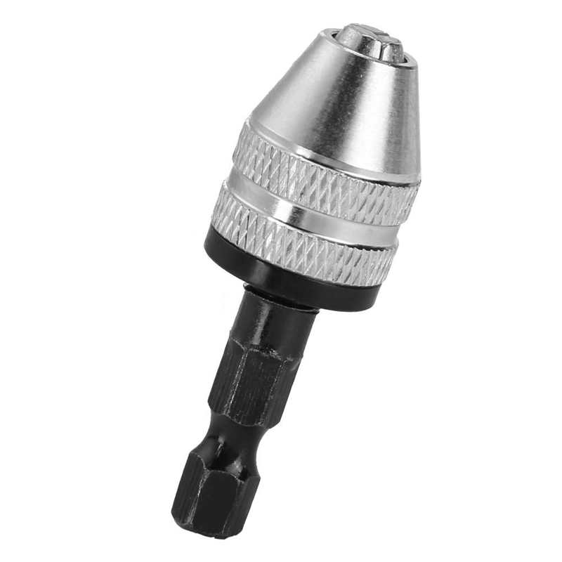 0.3-6.5mm Keyless Drill Chuck 1/4" Hex Shank Elect... – Grandado