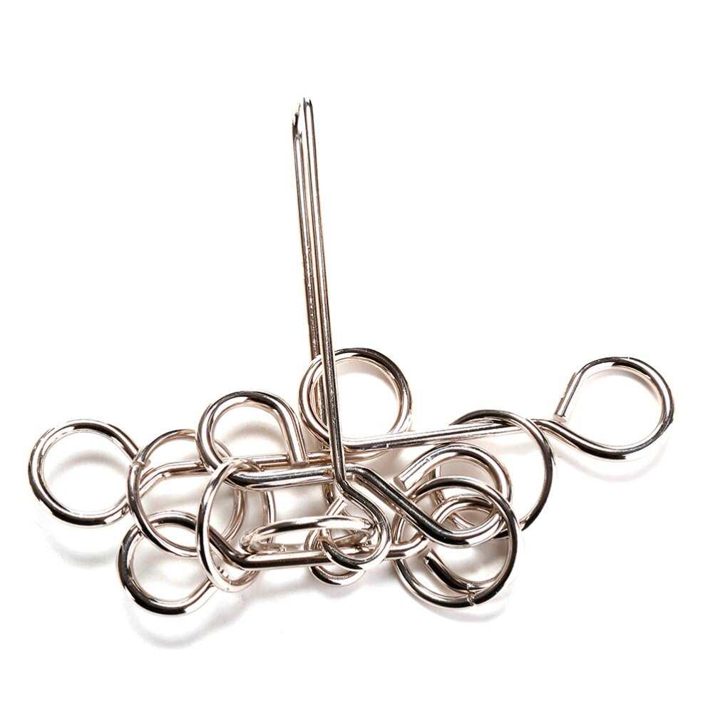 1pcs Magic Metal Ring Puzzle Solution Metal Alloy ... – Vicedeal