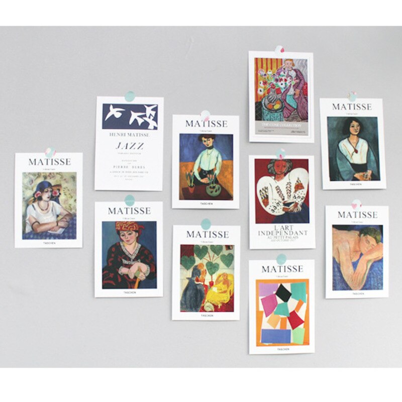 Ins 10sheets Character Art Postcard Retro Abstract... – Grandado