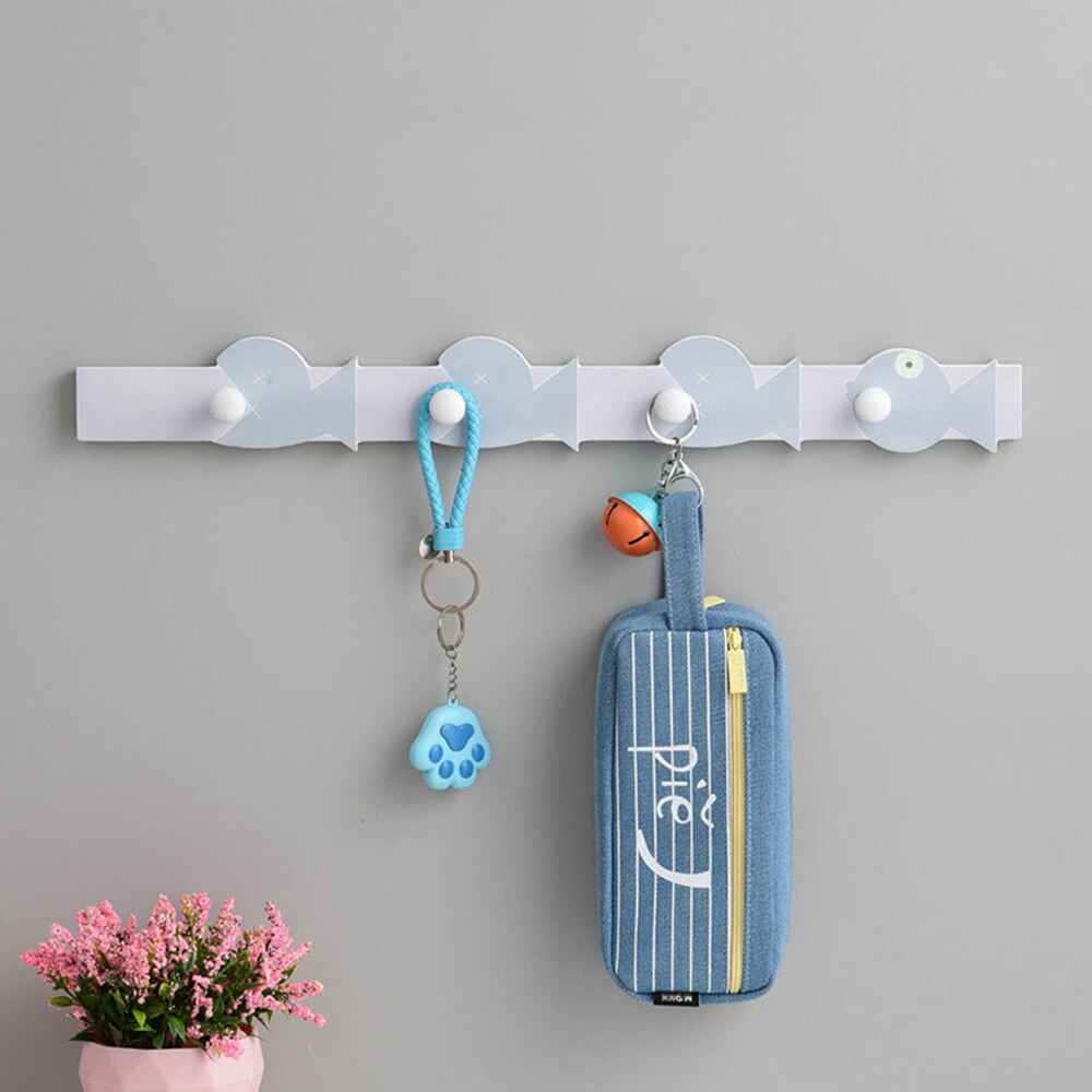 Hus inredning trä tecknad nyckelhållare vägghyllor... – Grandado