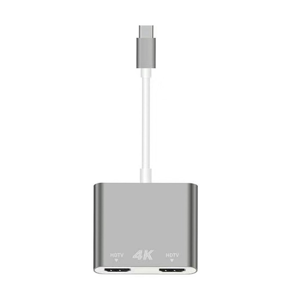 Hdmi type c-adapter 4kc naar dubbele hdmi usb 3.0-... – Grandado