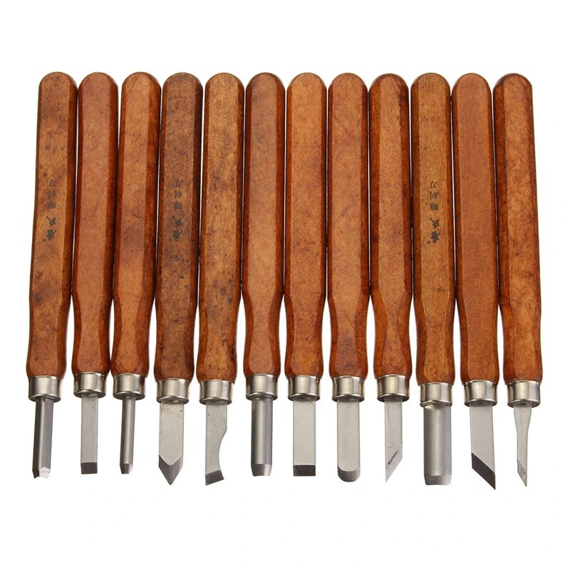 3/12Pcs Wood Carving Chisel Knife Tool WoodWorking... – Grandado