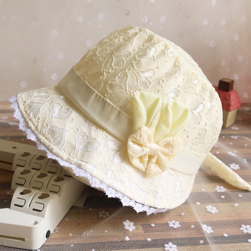 Spring summer cute baby princess hat with lace sol... – Grandado