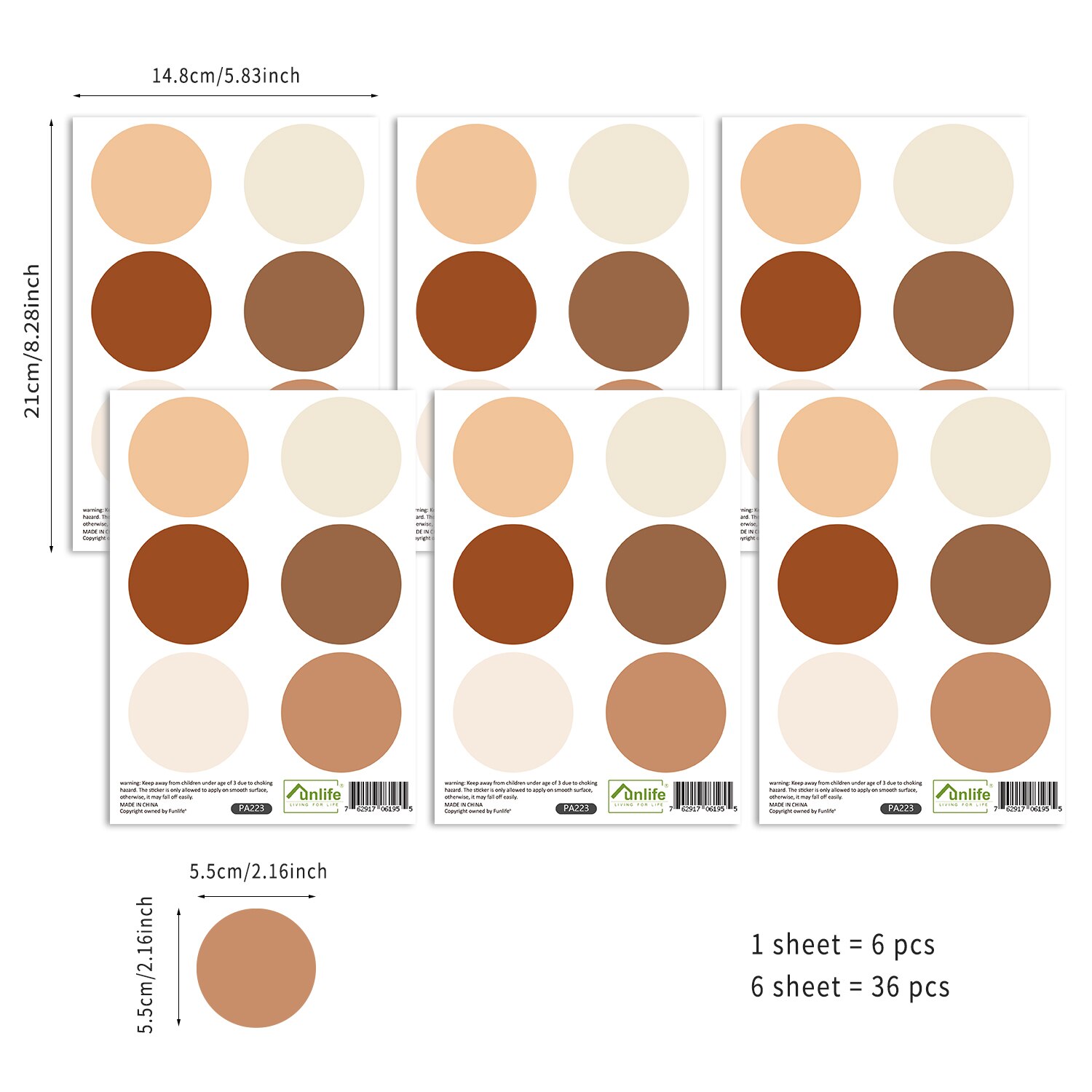 Funlife®Polka Dot Boho Rainbow Muurstickers Sticke... – Vicedeal