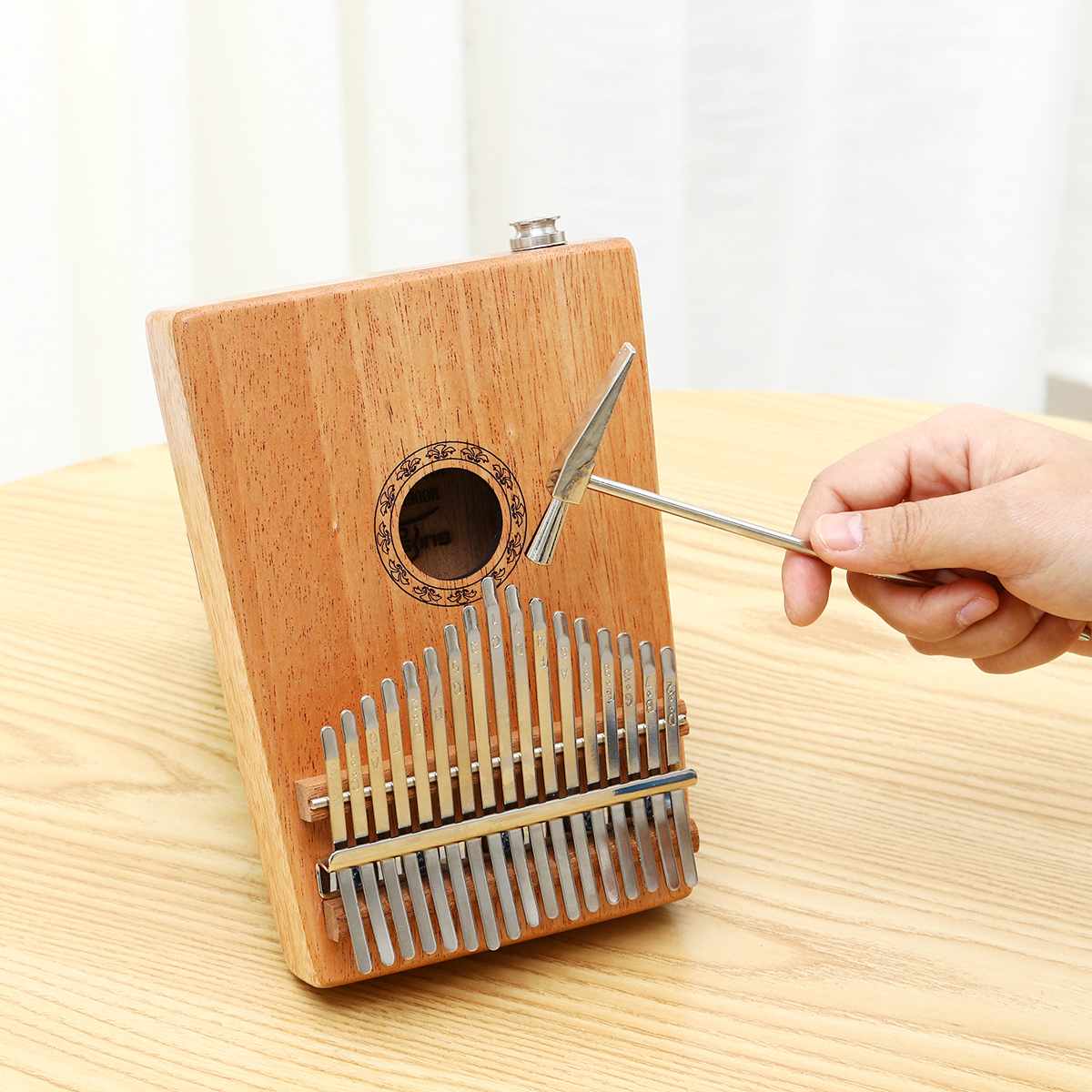 17 Key EQ Kalimba Thumb Piano w/Tuner Hammer Afric... – Grandado