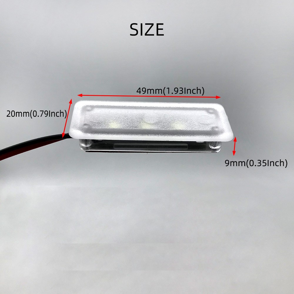 White LED Car Interior Ambient Foot Strip Light Ki... – Grandado