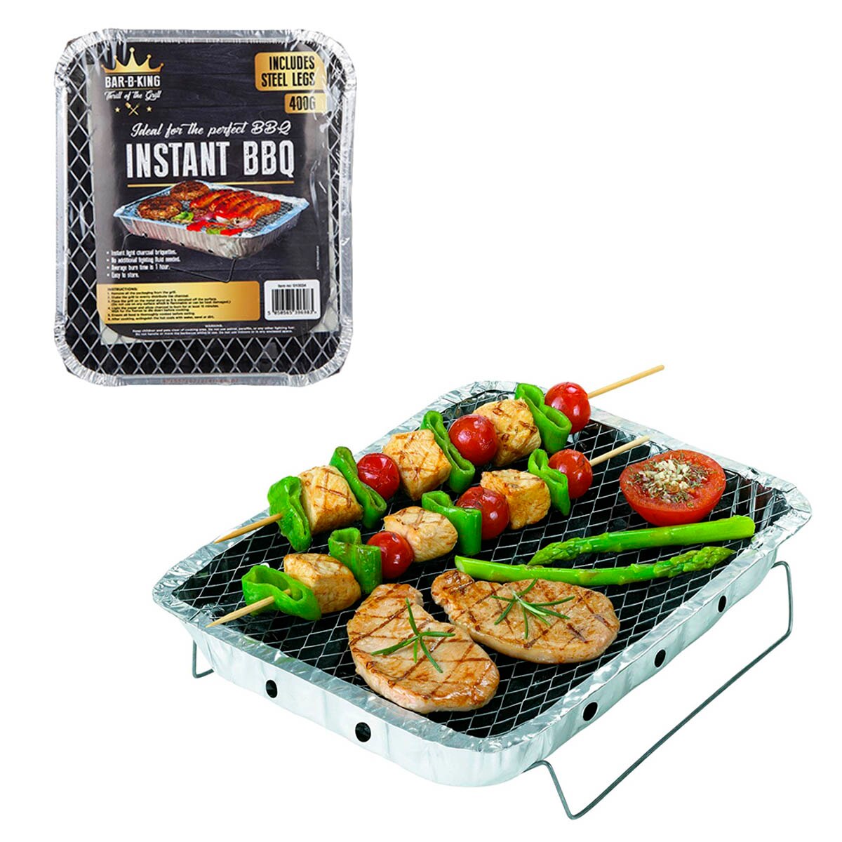 Instant Bbq Met Stalen Poten En Gedrukt Deksel, Al... – Vicedeal