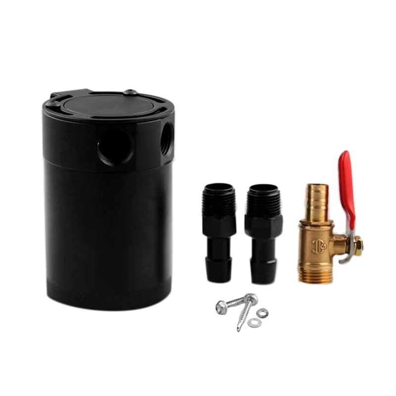 Universal Aluminum Alloy 2-Port Oil Catch Can+Oil ... – Grandado