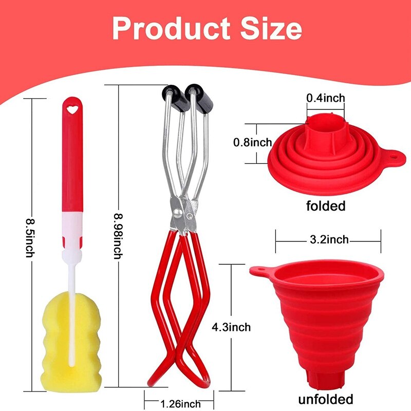 2Pcs Inblikken Pot Lifter Tang En Silicone Inklapb... – Grandado