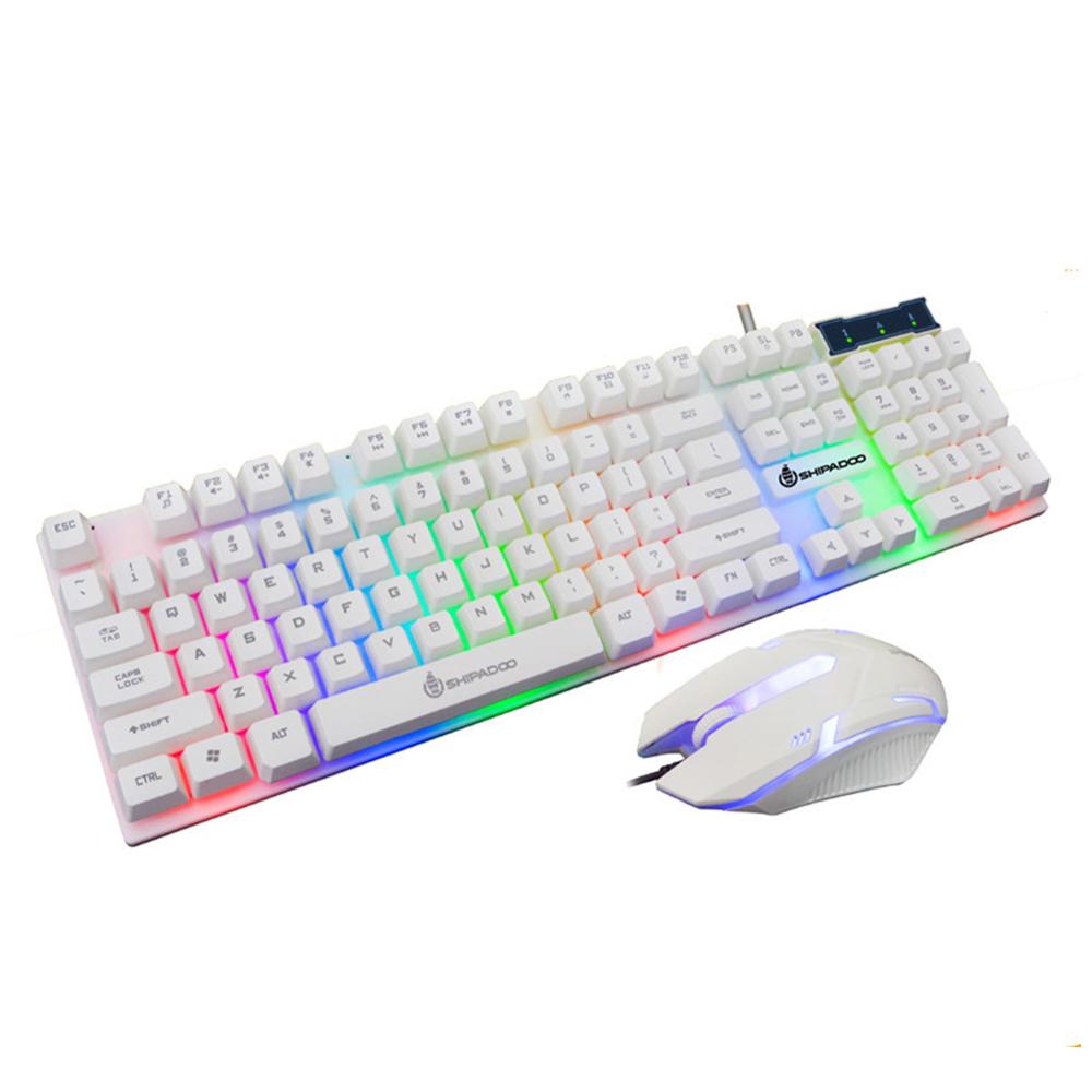 USB Wired Keyboard Mouse Set Gaming Gamer Backligh... – Grandado