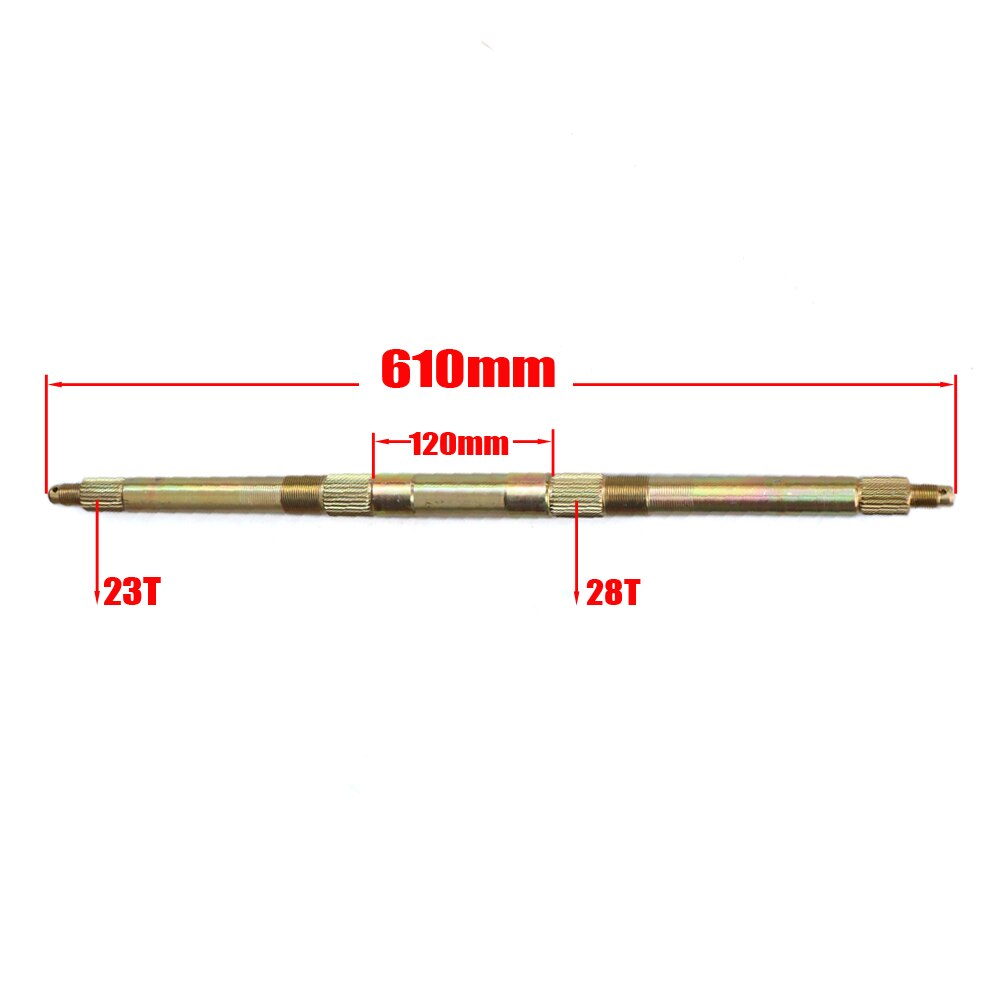 Essieu arrière lourd de 28T, 23T, 610mm, adapté po... – Grandado