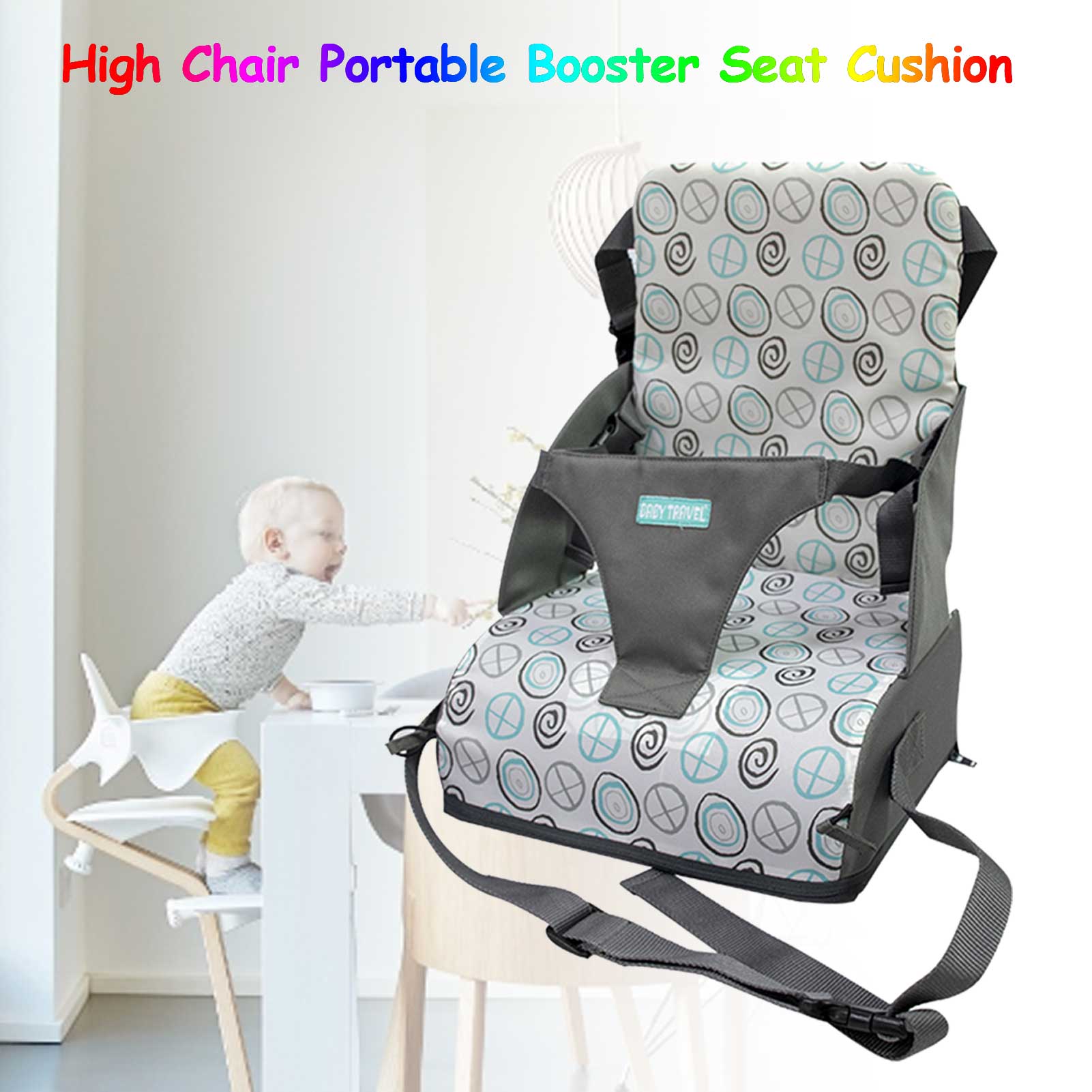 Portable Baby Booster Dinner Chair Oxford Water Pr... – Grandado