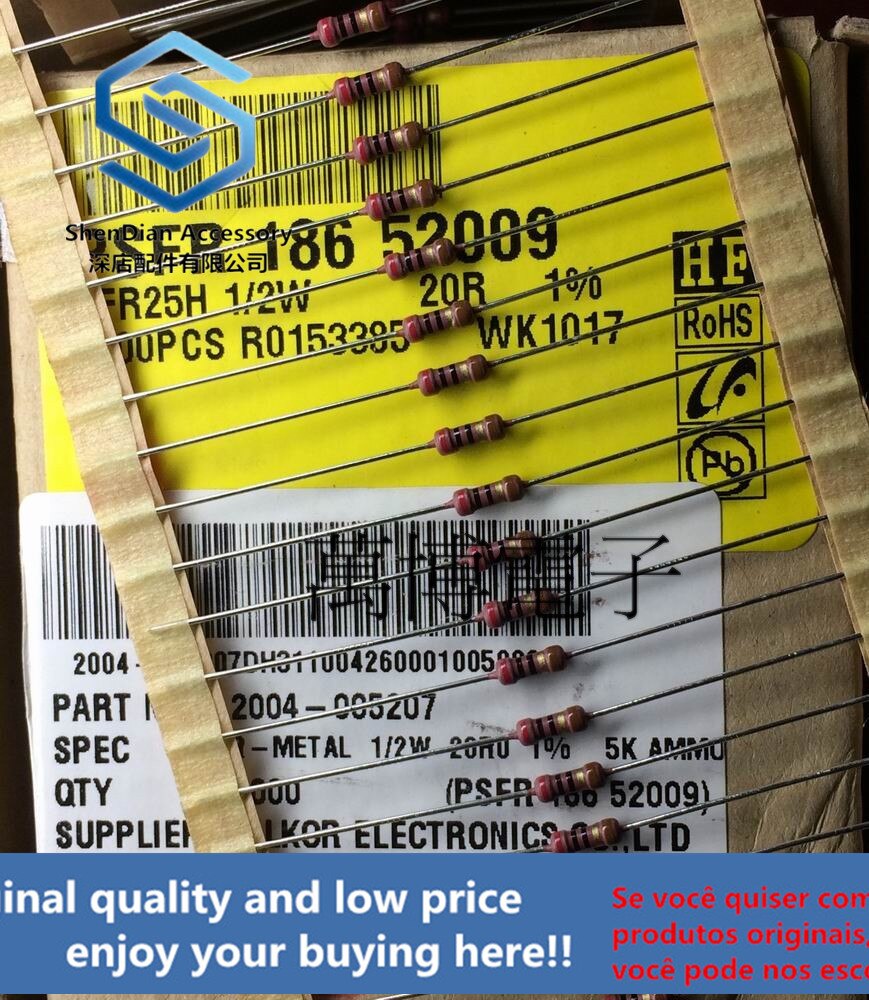 20 stk kun orginal hf motstand hanil motstand kore... – Grandado