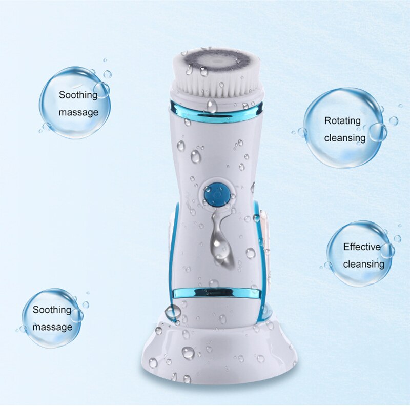 4 in1 Electric Face Cleanser Facial Washing Brush ... – Vicedeal