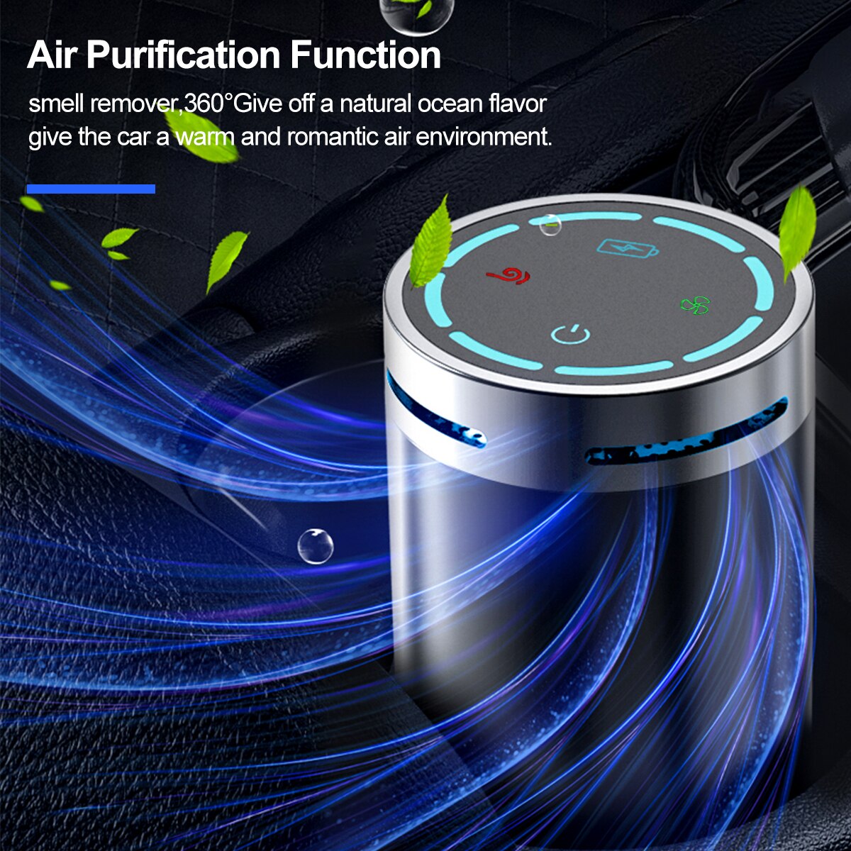 2-in-1 Alloy Portable Air Cleaner Aromatherapy Air... – Grandado
