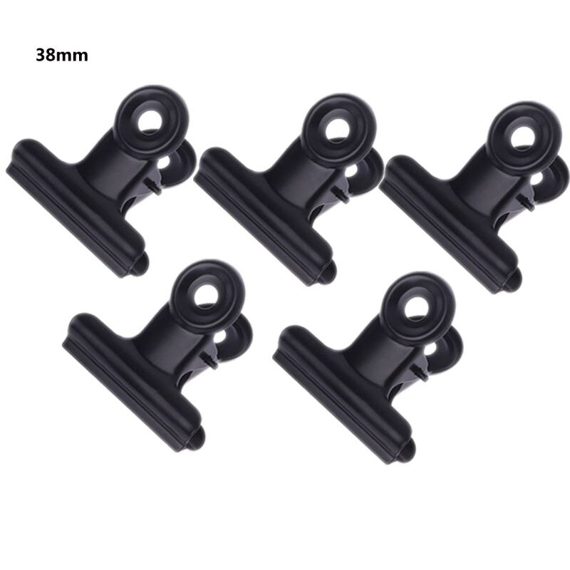 5 Pcs Bulldog Letter Clips Stainless Steel Black m... – Grandado