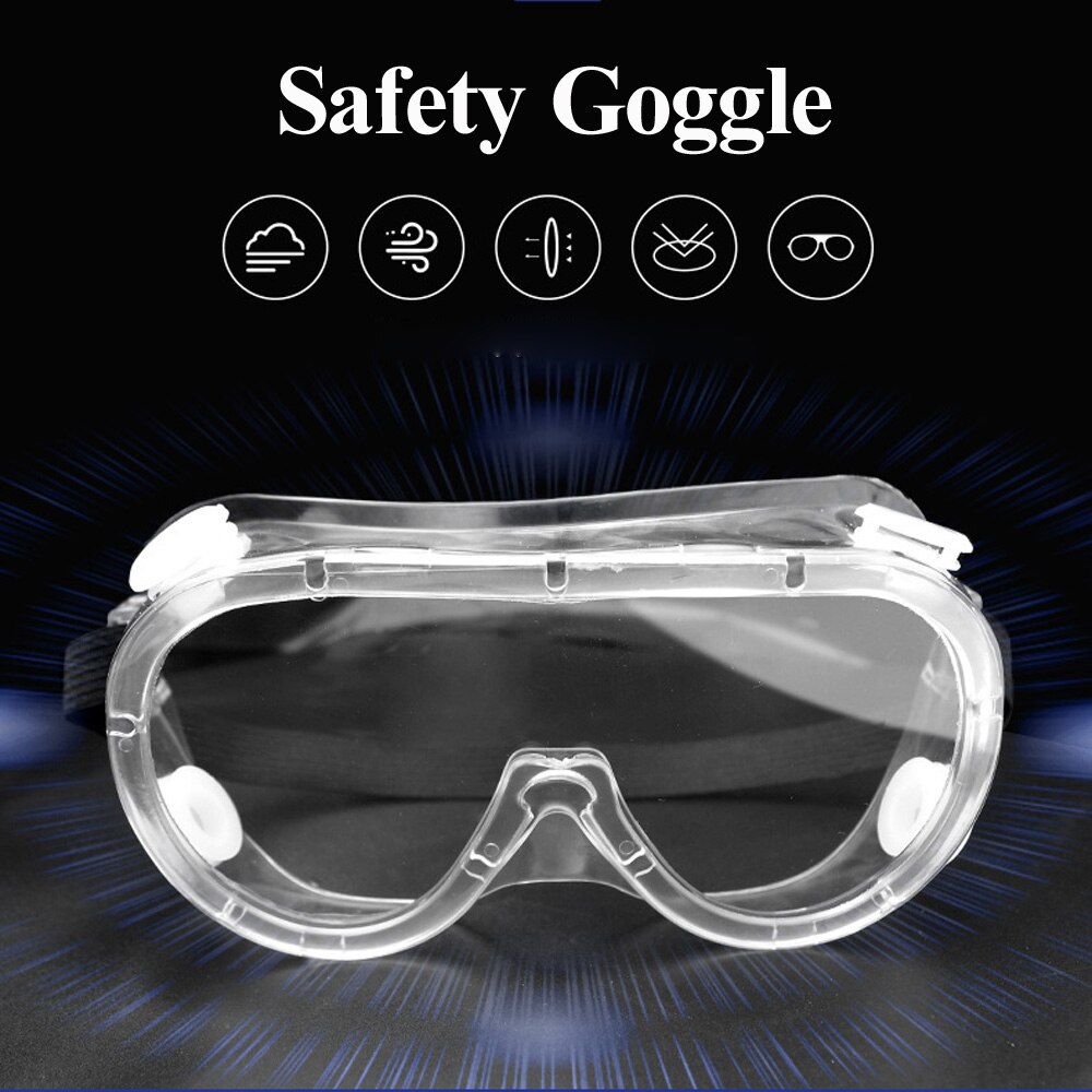 1 PC Transparent Safety Goggles Dustproof Anti-Fog... – Grandado