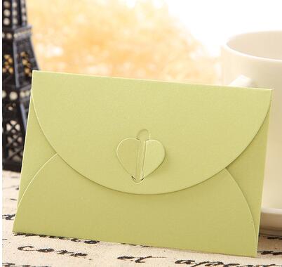 100pcs/lot Colorful Paper Envelope Pearl Colored H... – Grandado