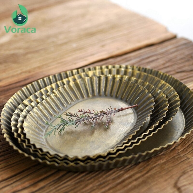 Lace Vintage Oval Iron Plate Floral Rim Handcrafte... – Vicedeal