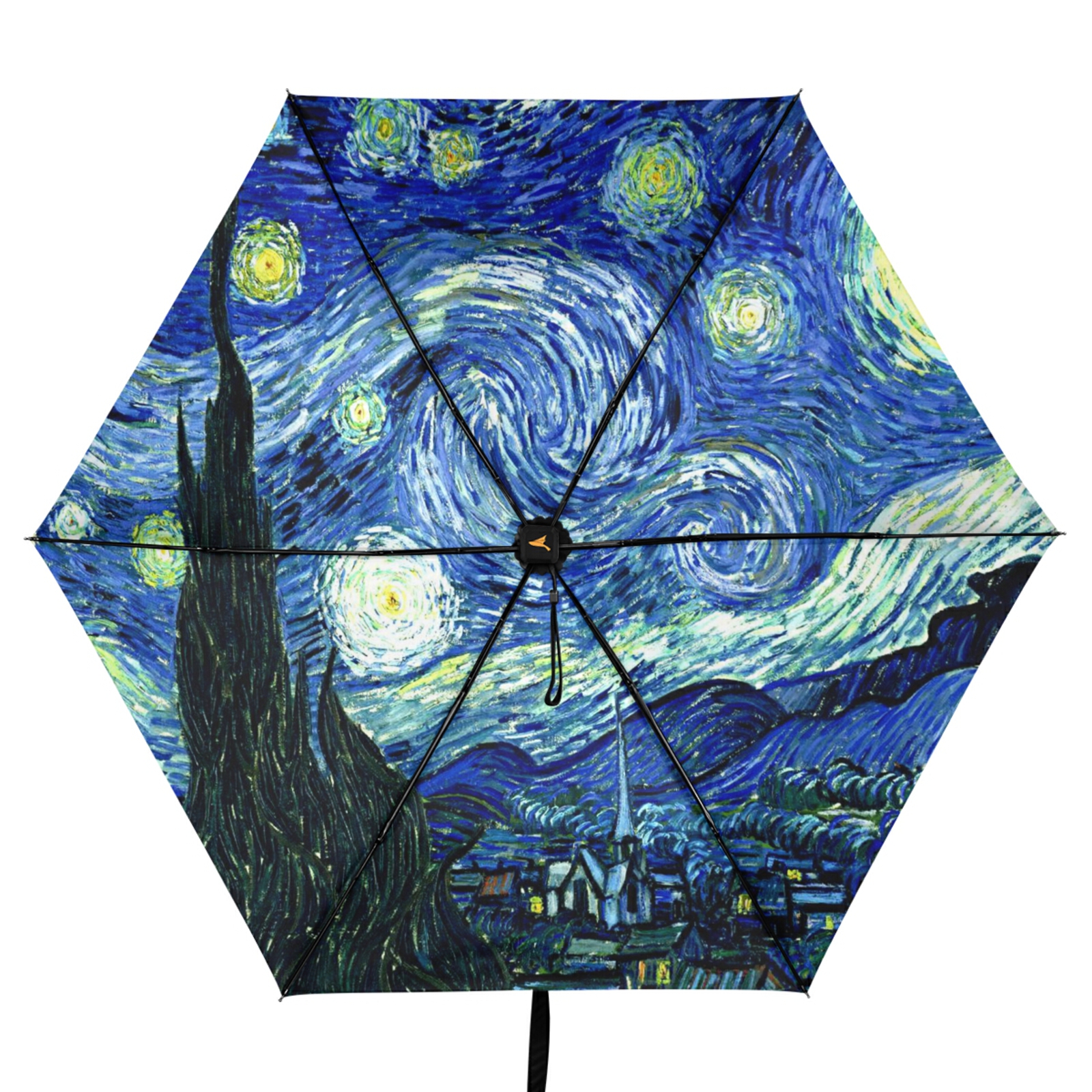 Van Gogh Oil Painting Umbrella Parasol Three Foldi... – Grandado