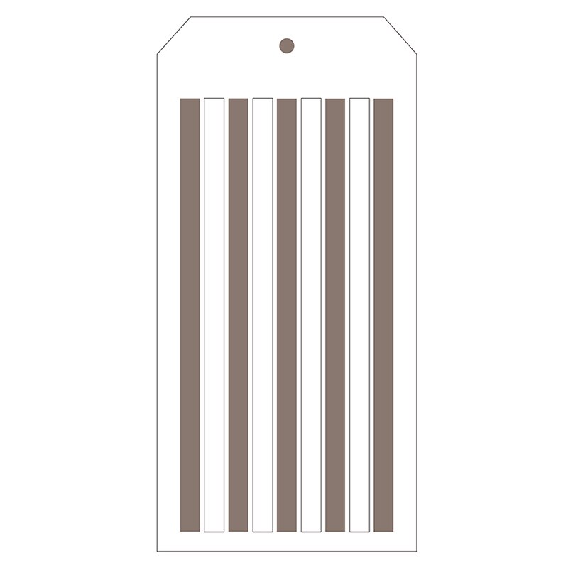 Vertical Lines Pattern Label Tag Plastic Stencil f... – Grandado
