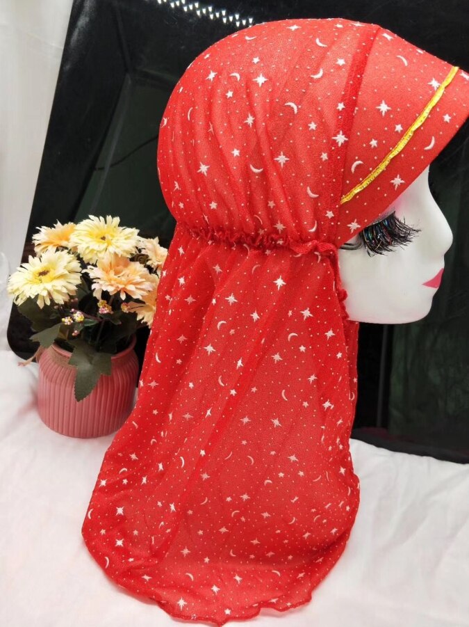 Girls Kids Muslim Beautiful Hijab Islamic Child He... – Vicedeal