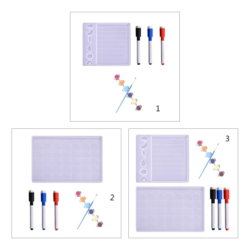 Planner Calendar Resin Molds Monthly Weekly Cute W... – Vicedeal