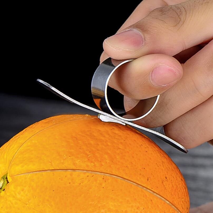 Rustfrit stål orange åbner finger ring skræller fr... – Vicedeal