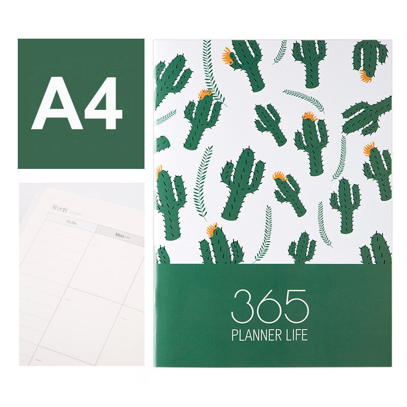 Kawaii 365 Days Agenda Self-filling Planner A4 Not... – Grandado