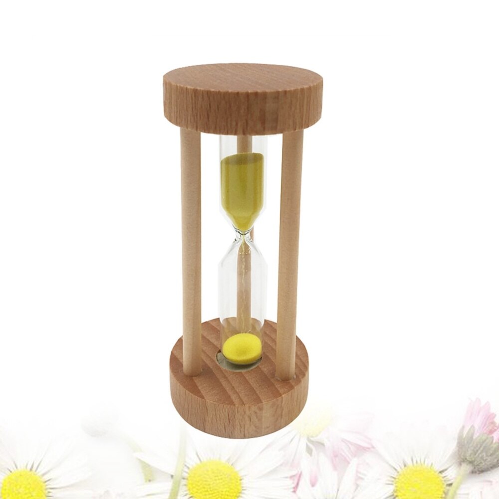 3 Min Houten Zandloper Zandloper Oranje Zand Timer... – Grandado