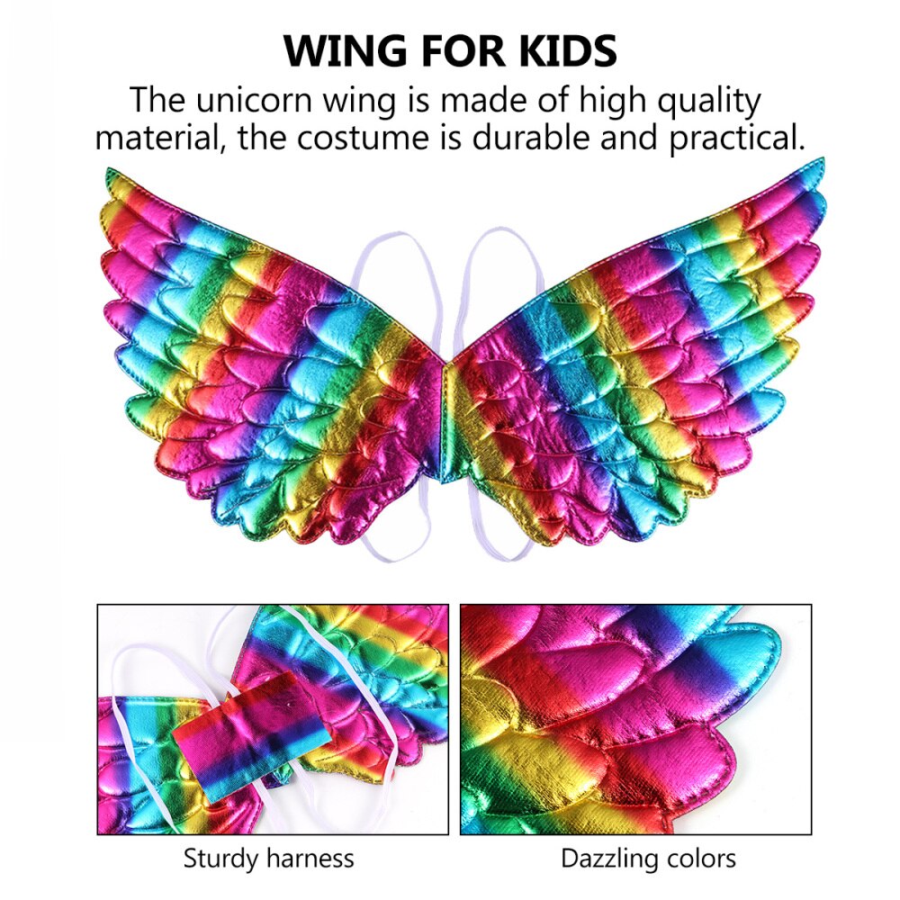 2Pcs Halloween Angel Wing Funny Unicorn Wing Party... – Vicedeal