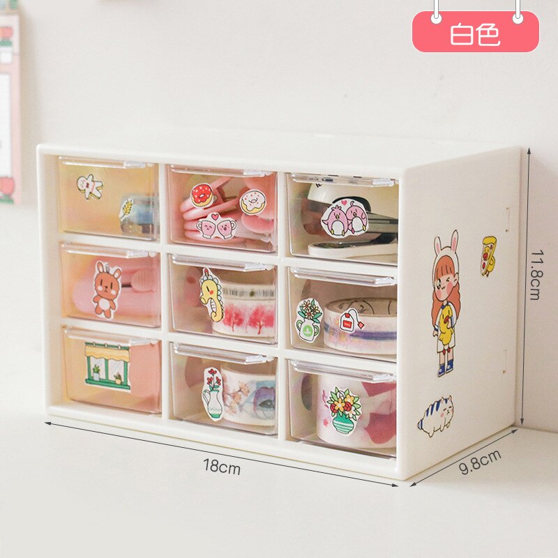 9 Drawers Storage Cabinet Organiser,Desktop Organi... – Vicedeal