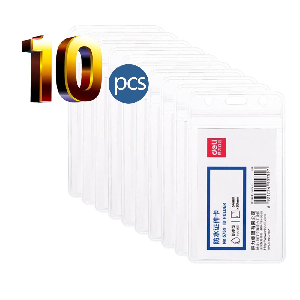 Bulk 10pcs Water Resistance Clear PVC ID Card Hold... – Grandado