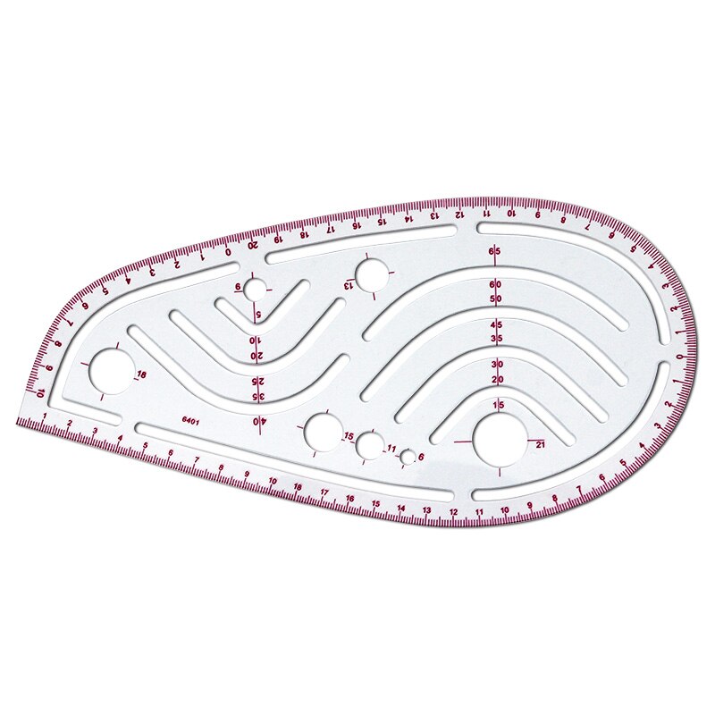 vary form curve ruler 24cm Transparent Clothing un... – Grandado