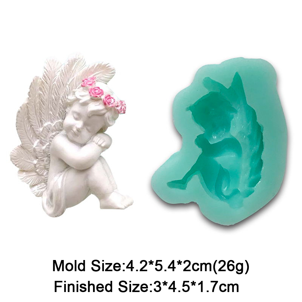 3 Style DIY Silicone Fondant Cake Cupid Little Ang... – Grandado