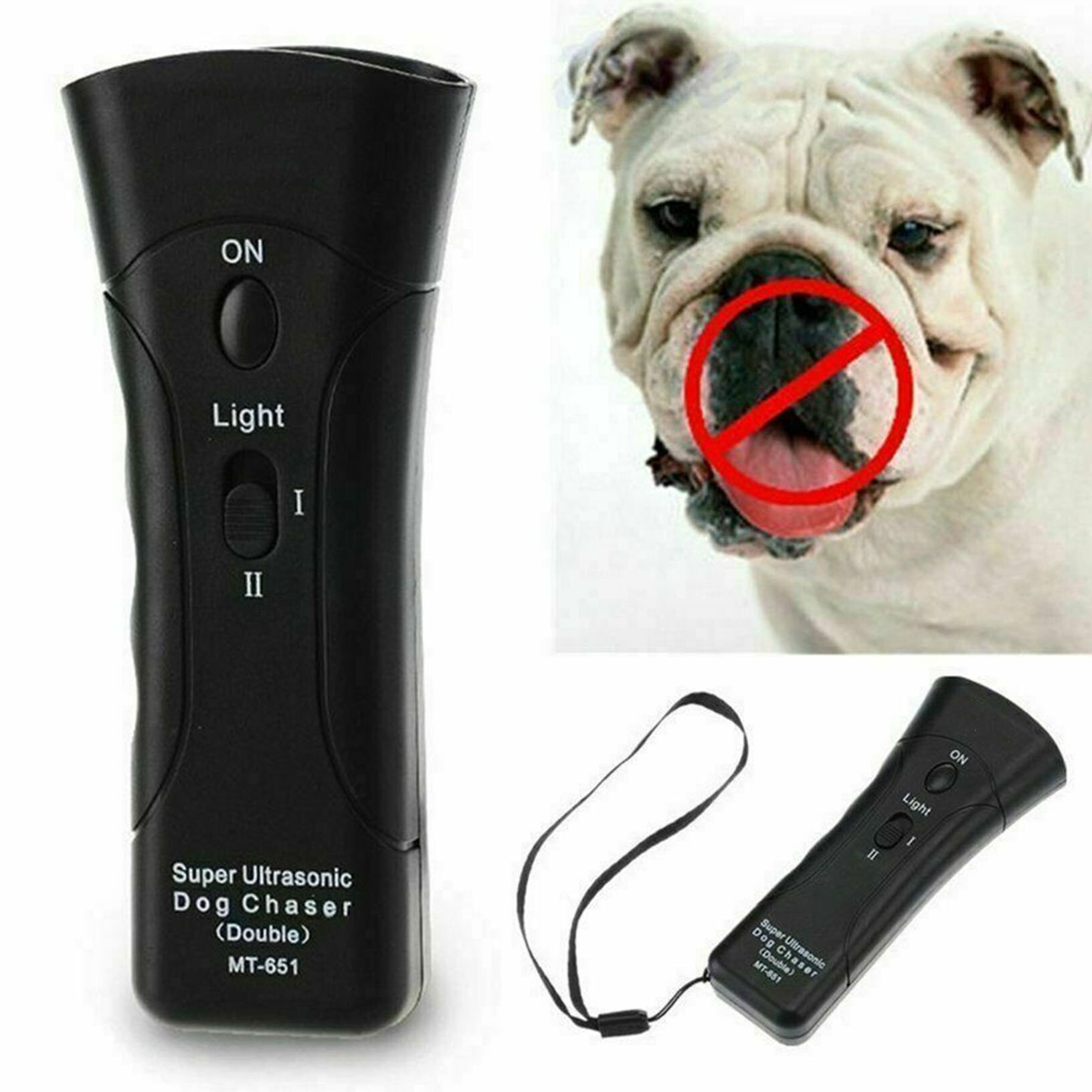 Ultrasonic Anti Dog Barking Pet Trainer LED Light ... – Grandado
