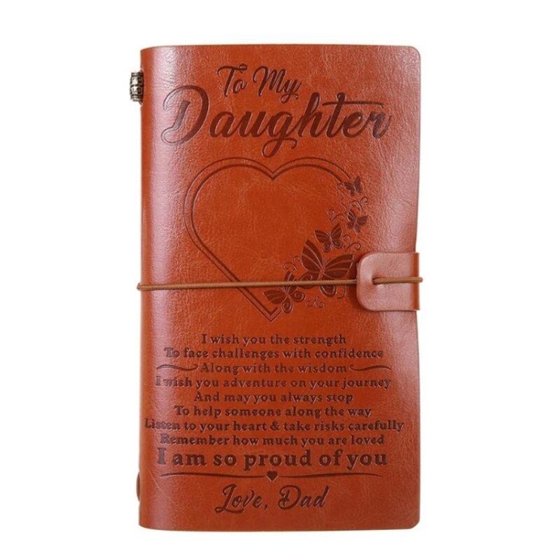 20x12cm Engraved Leather Journal Notebook Diary To... – Grandado